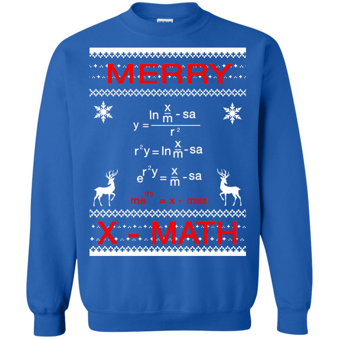 Merry X-Math Christmas Sweater, Ugly Sweatshirts - Rockatee