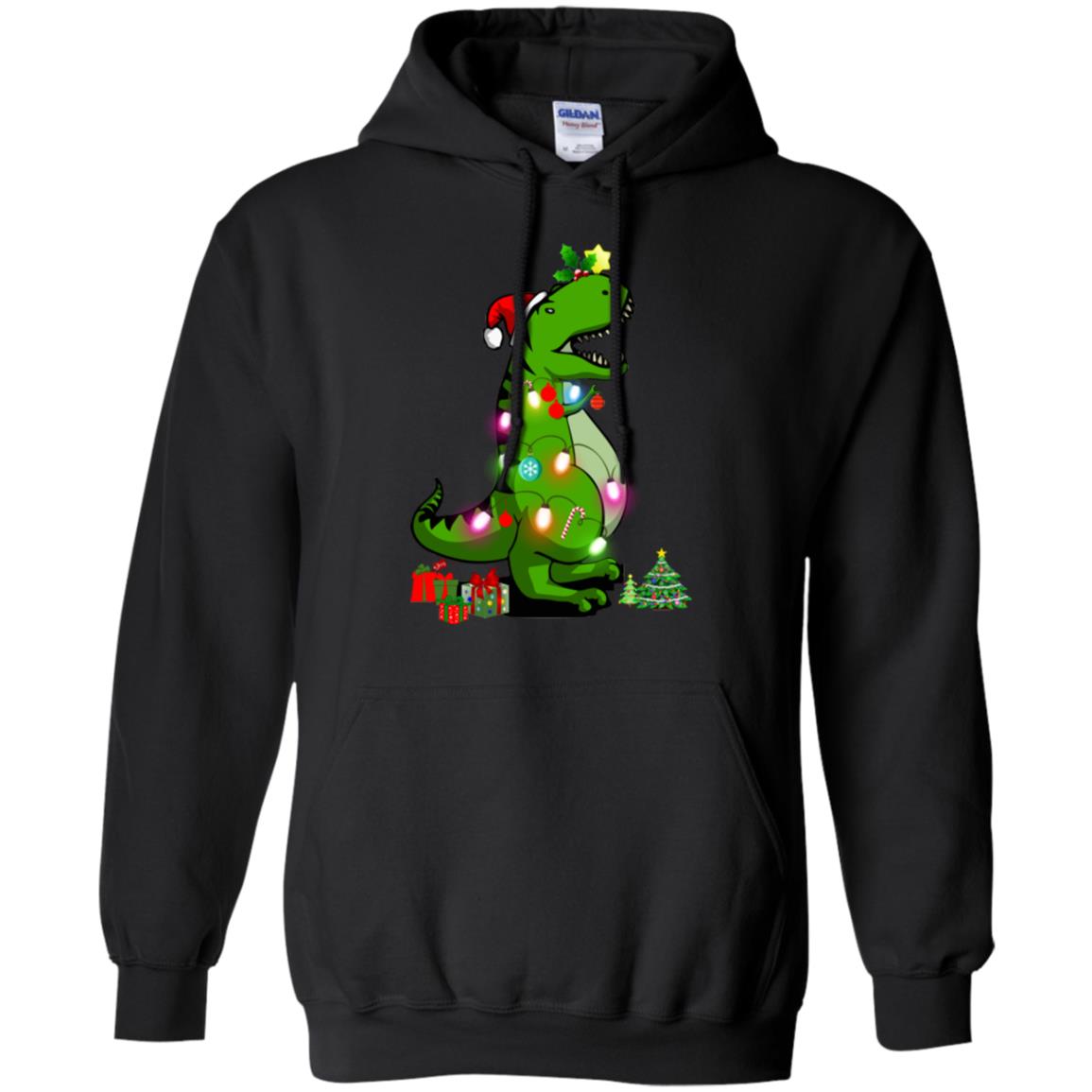 T-Rex Christmas Tree Sweater, Shirt, Hoodie - Rockatee