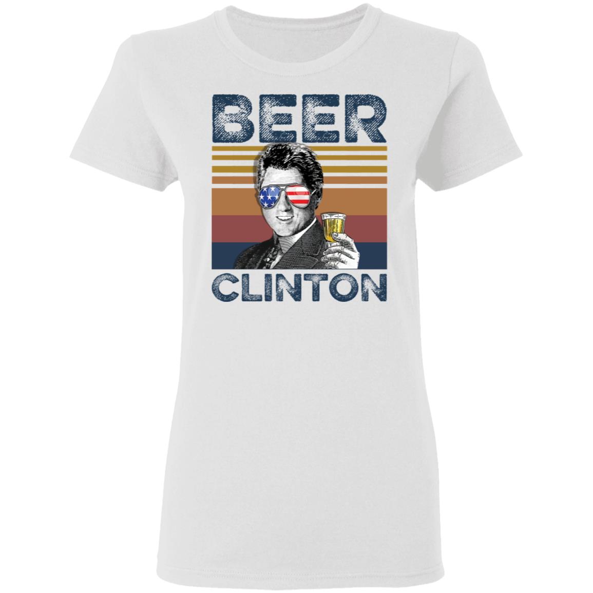 Bill Clinton Beer Clinton vintage 4th of July Independence shirt - Rockatee