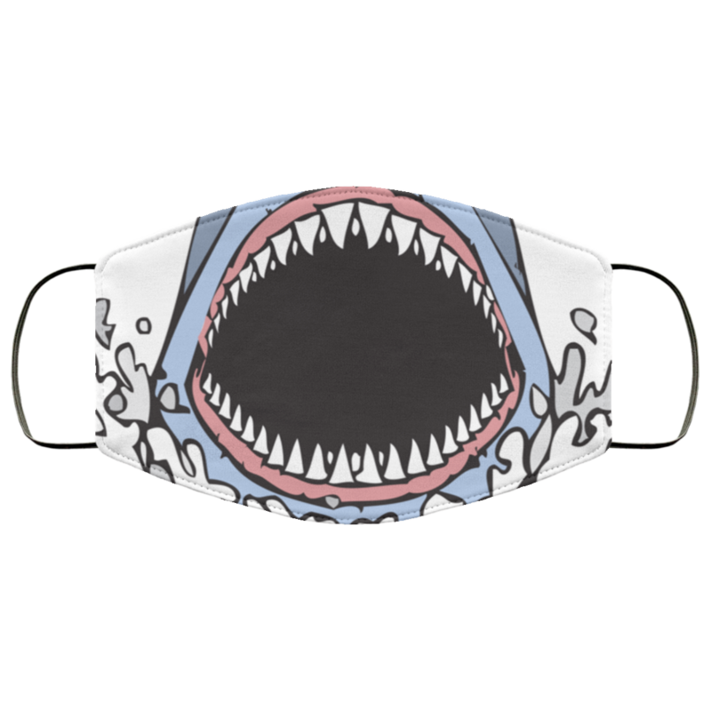 Shark attack face mask - Rockatee