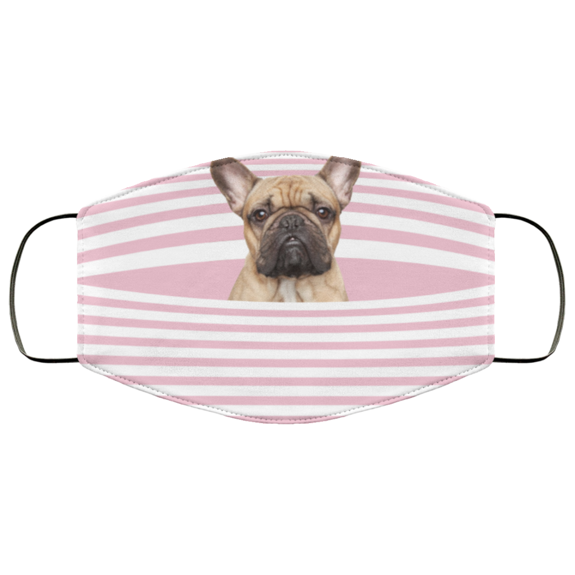French Bulldog Stripes face mask - Rockatee