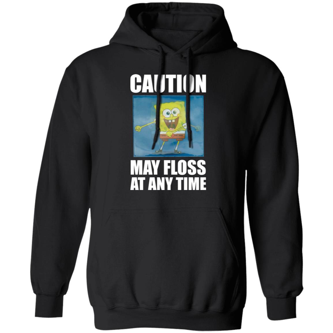 SpongeBob caution may floss at any time shirt - Rockatee